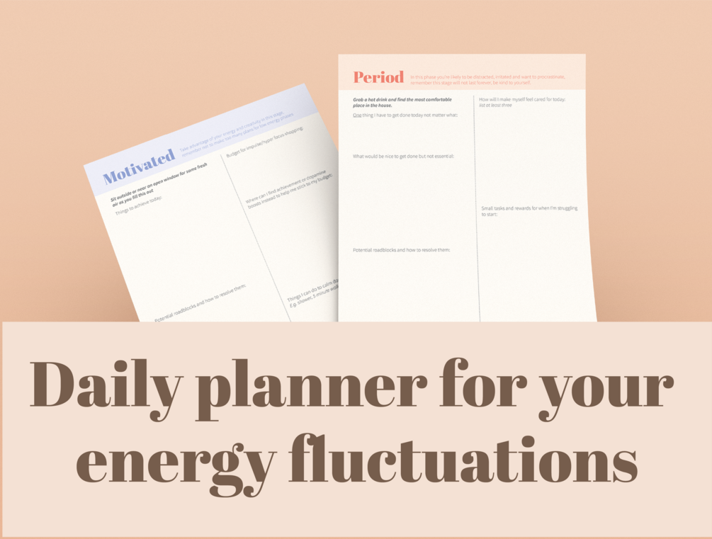 ADHD Daily Cycle Planner