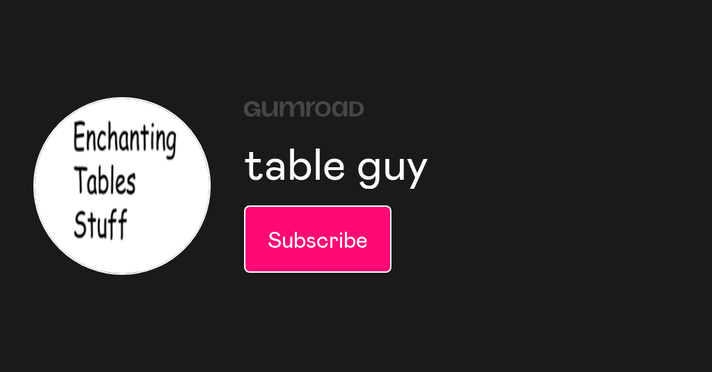 table guy