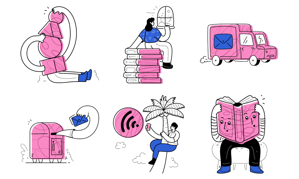 Mili illustrations - 50 Vector Elements