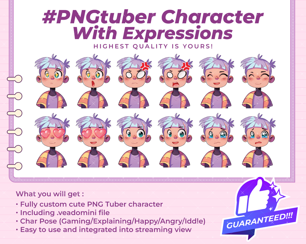 PNGTuber | Sleek PNG Tuber Cartoon for Streams Futuristic & Innovative ...
