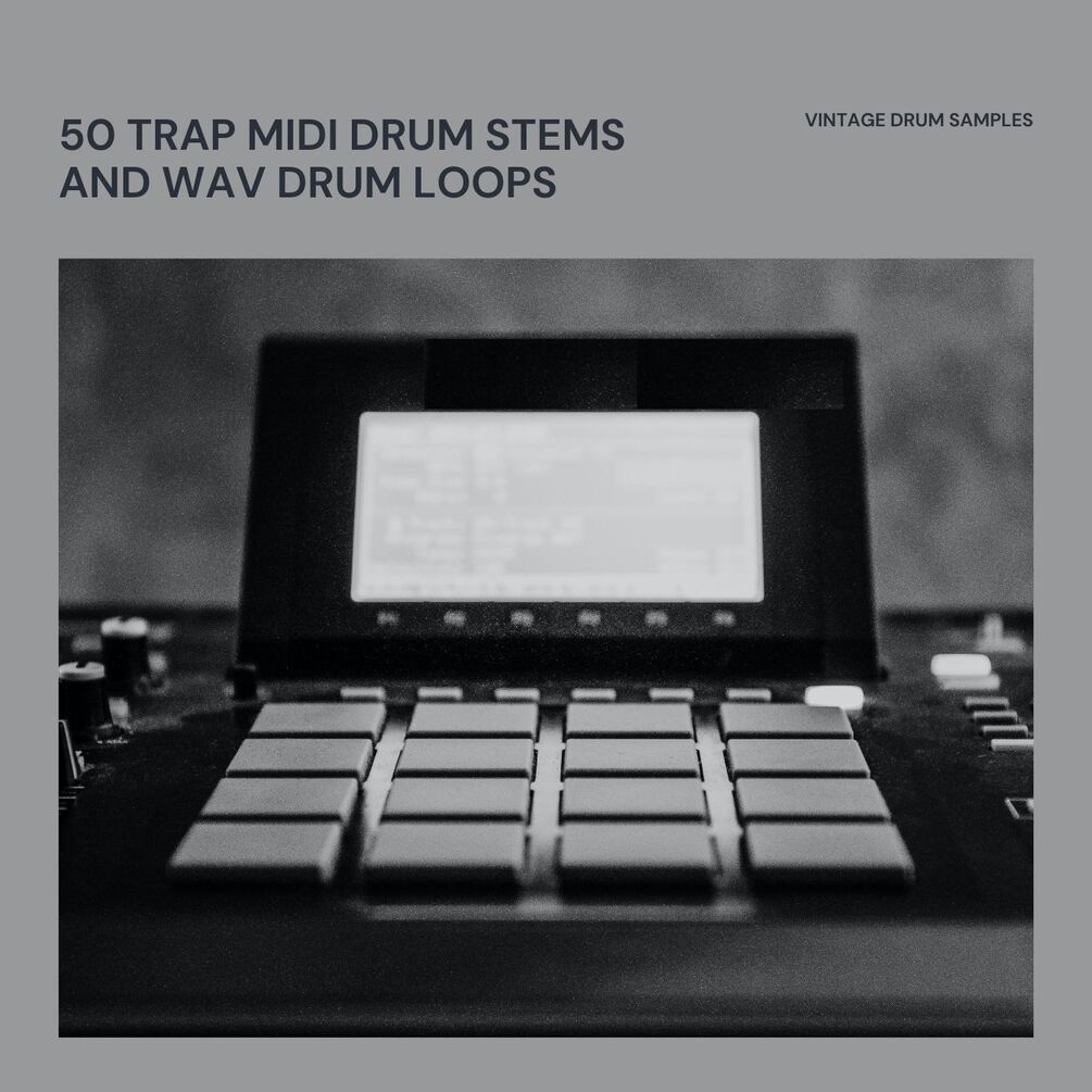 50 MIDI TRAP HIP HOP DRUM STEMS AND WAV LOOPS!