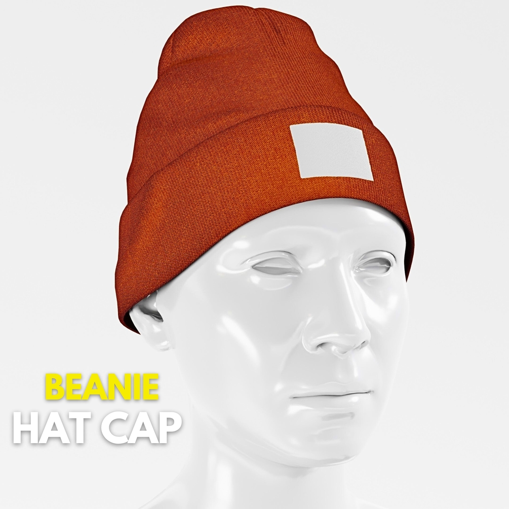 Beanie Hat Cap Winter Khaki WOLVES STUDIO