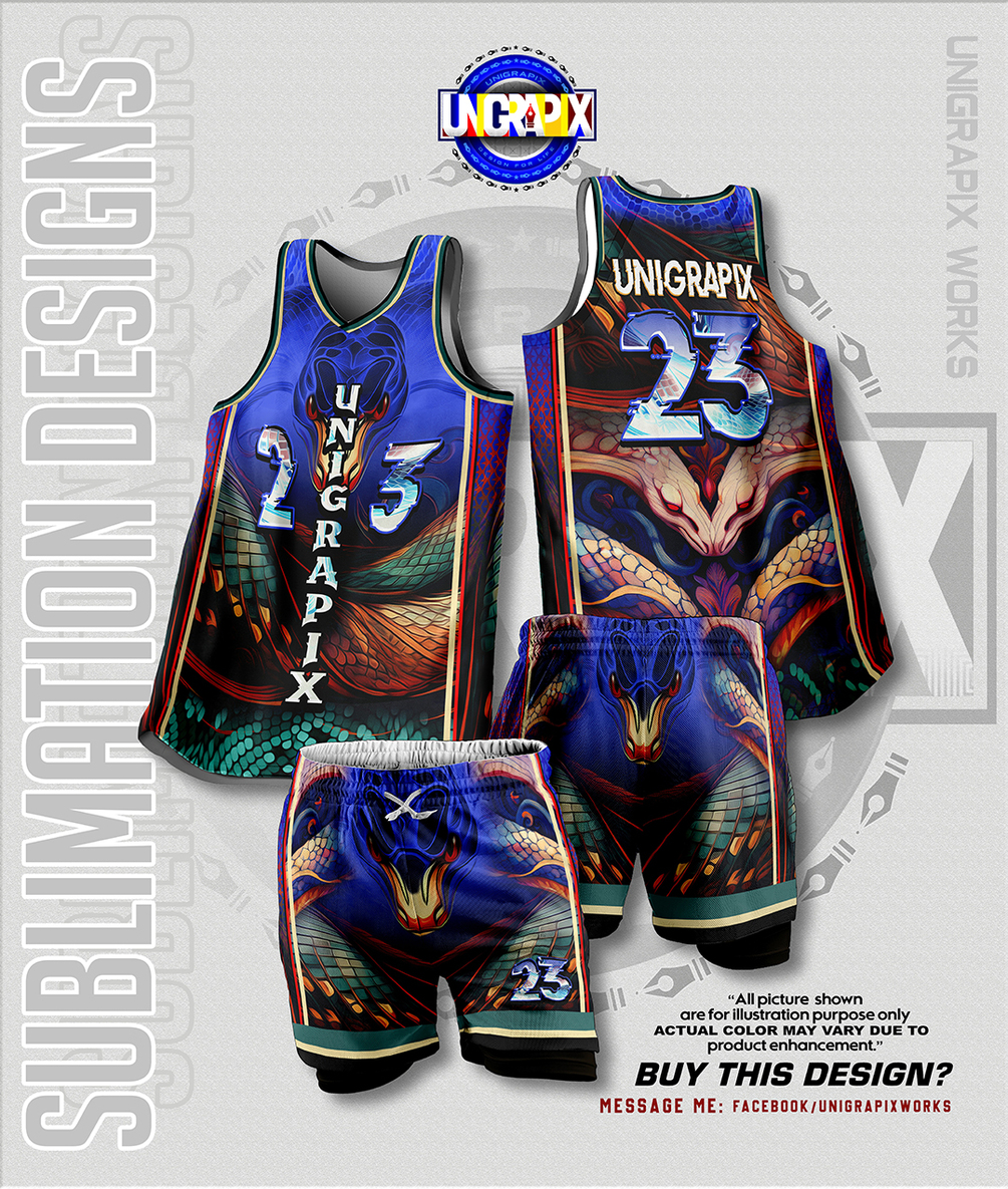 Jersey Basketball design | 2025 | Fully Editable | Snake concept | PSD