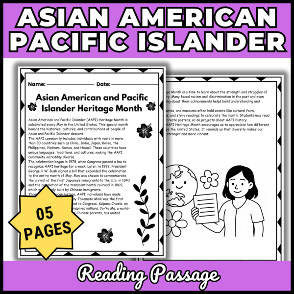 Asian American & Pacific Islander Heritage Month Bundle | Posters ...