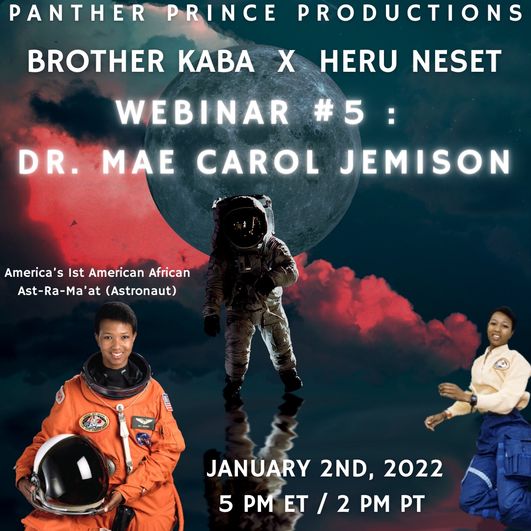 *NEXT SUNDAY* Webinar #5 - Dr. Mae Carol Jemison (DNA Series) (January ...