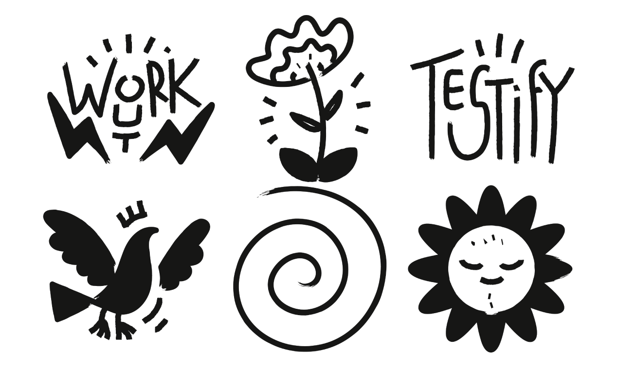 Type Stickers - 45 Vector Elements