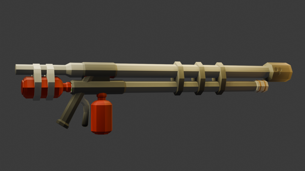 Low Poly Flamethrower