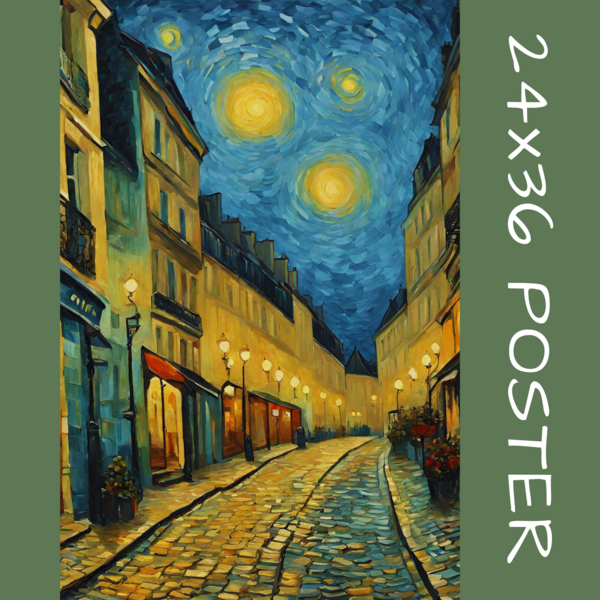 IMPRESSIONIST BUNDLE: FOUR 24x36 POSTERS