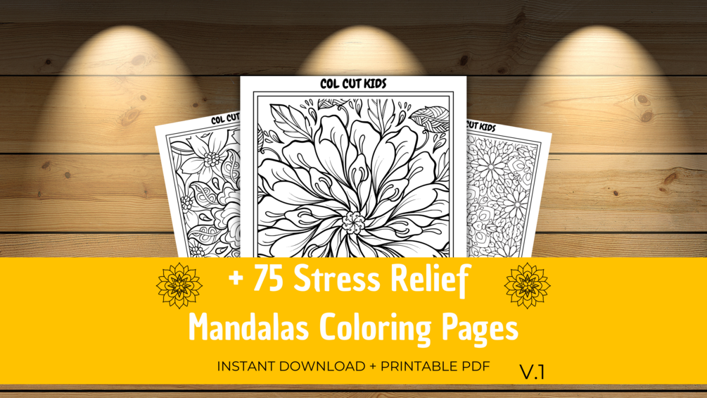 76 Mandala Coloring Pages for Stress Relief – Calming Printables for ...
