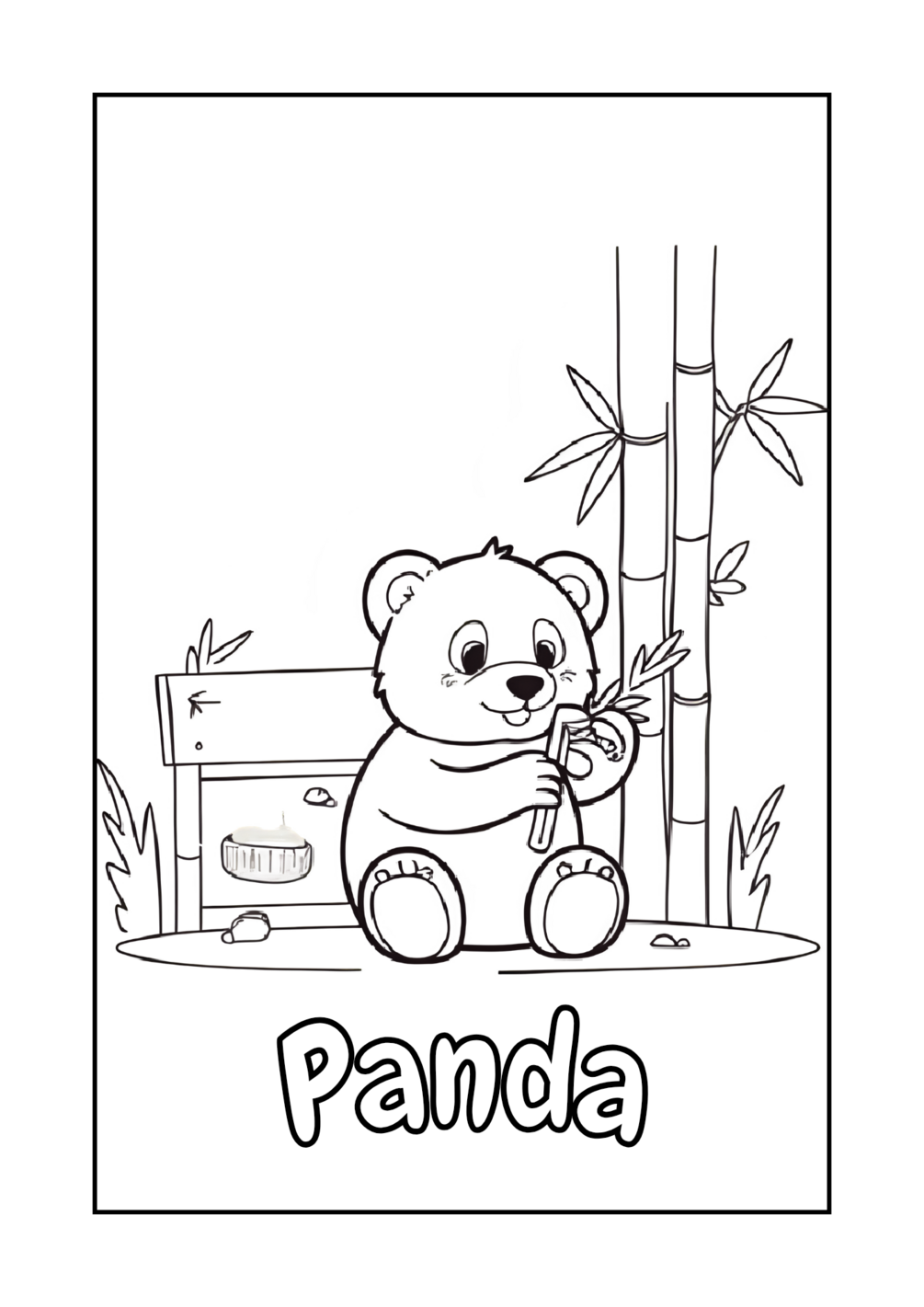 My zoo friends coloring set