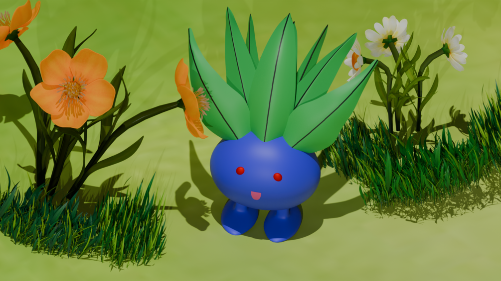 Oddish - Pokemon - 3D model