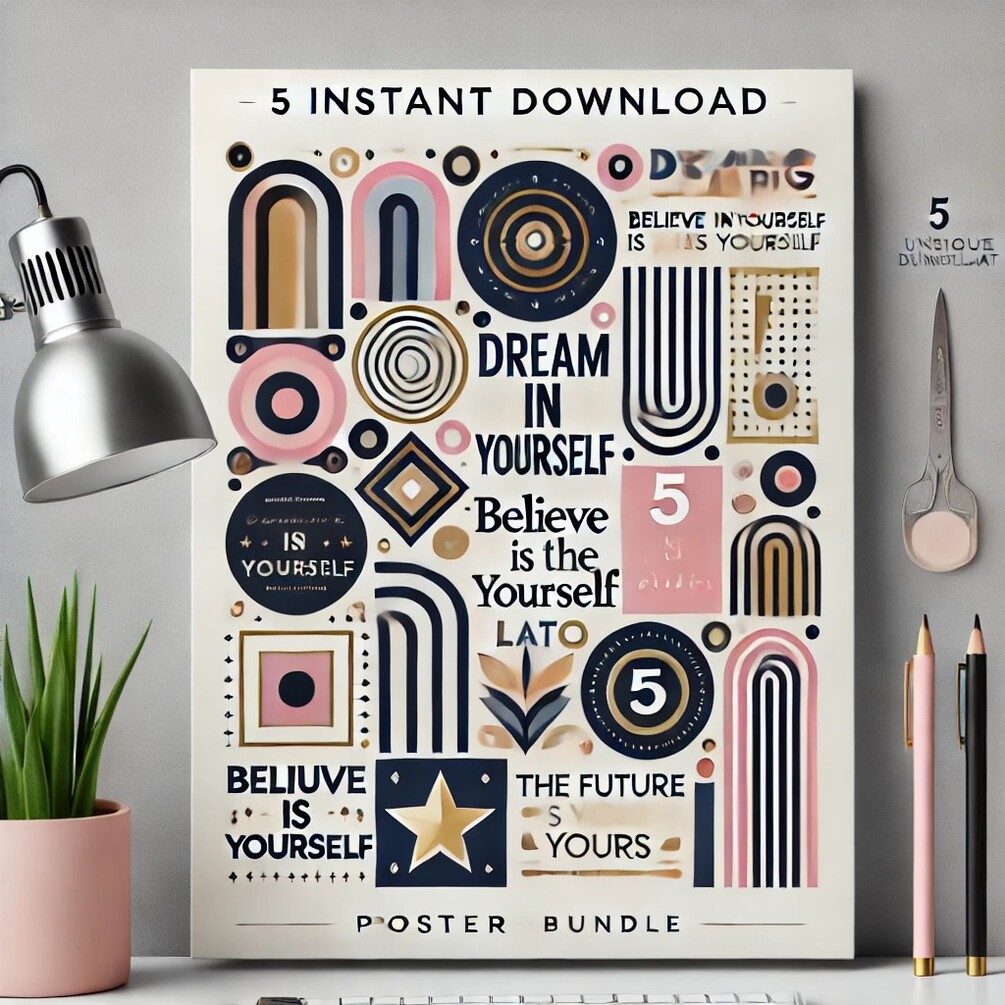 I create motivational printable posters to inspire and brighten your space