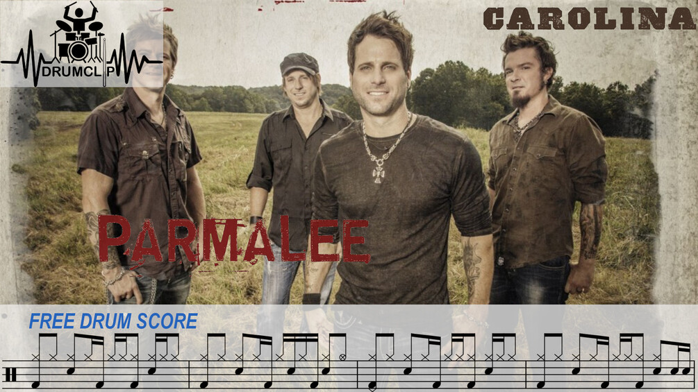 PARMALEE - Carolina (Drum Sheet Music)