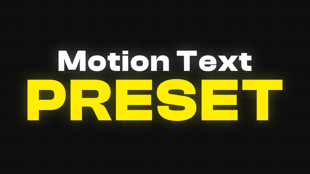 Motion Text Preset For Adobe Premiere Pro By BardGrow