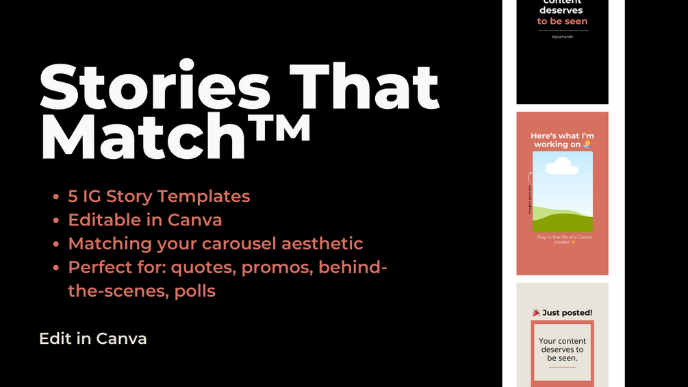 Stories That Match™ – IG Story Pack