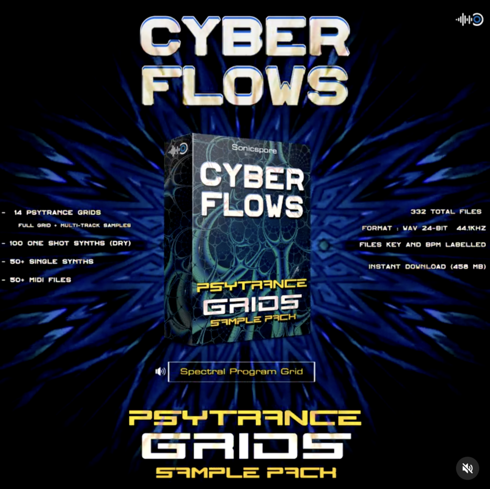 Sonicspore - CYBER FLOWS Psytrance Grids Collection