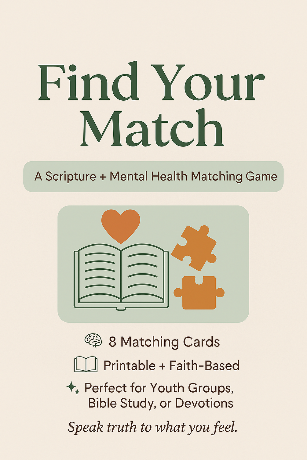 Mental Health Scripture Matching Game
