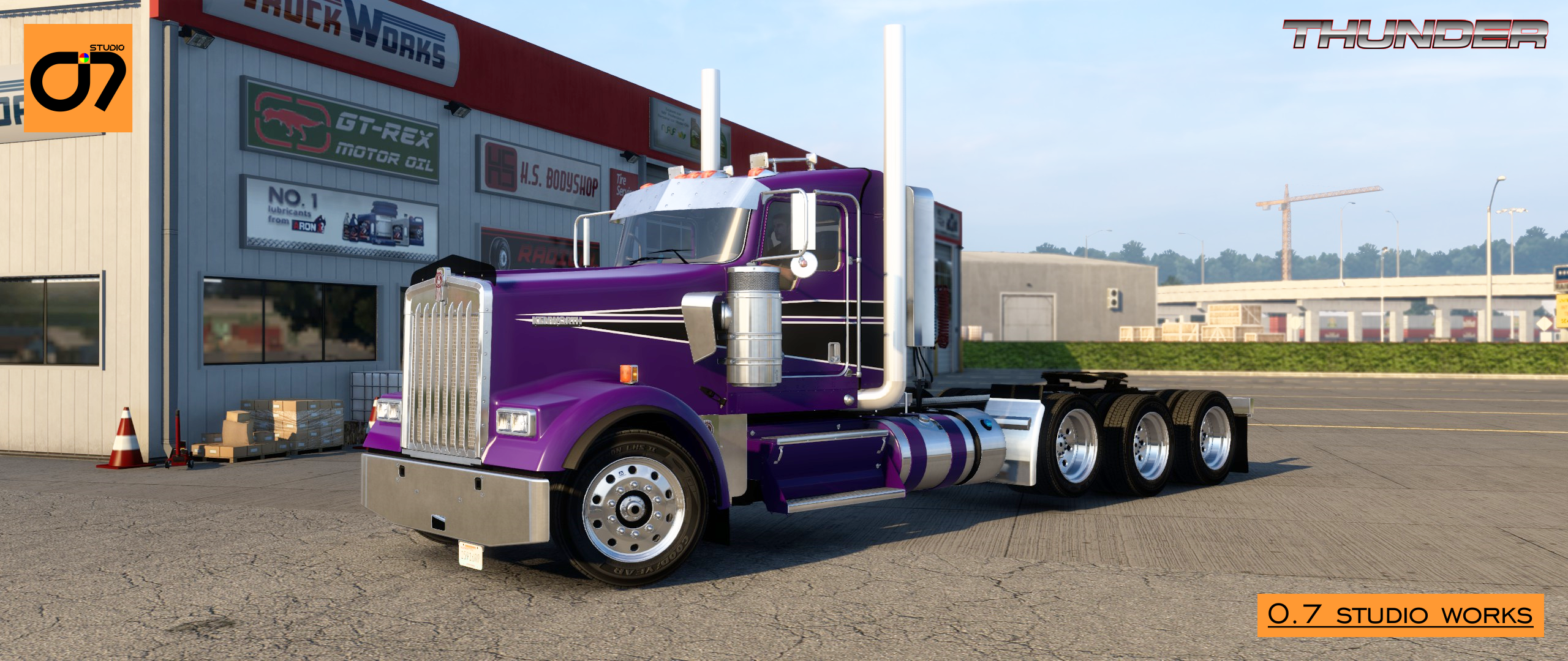 Kenworth W900L Thunder Paint Scheme