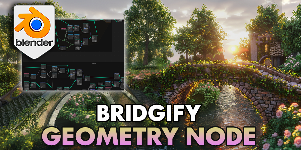 NEW 🔥 3D Tudor Bridgify - Blender Bridge Geometry Node 😮 Revolutionize Your Bridge Building - 3D ...