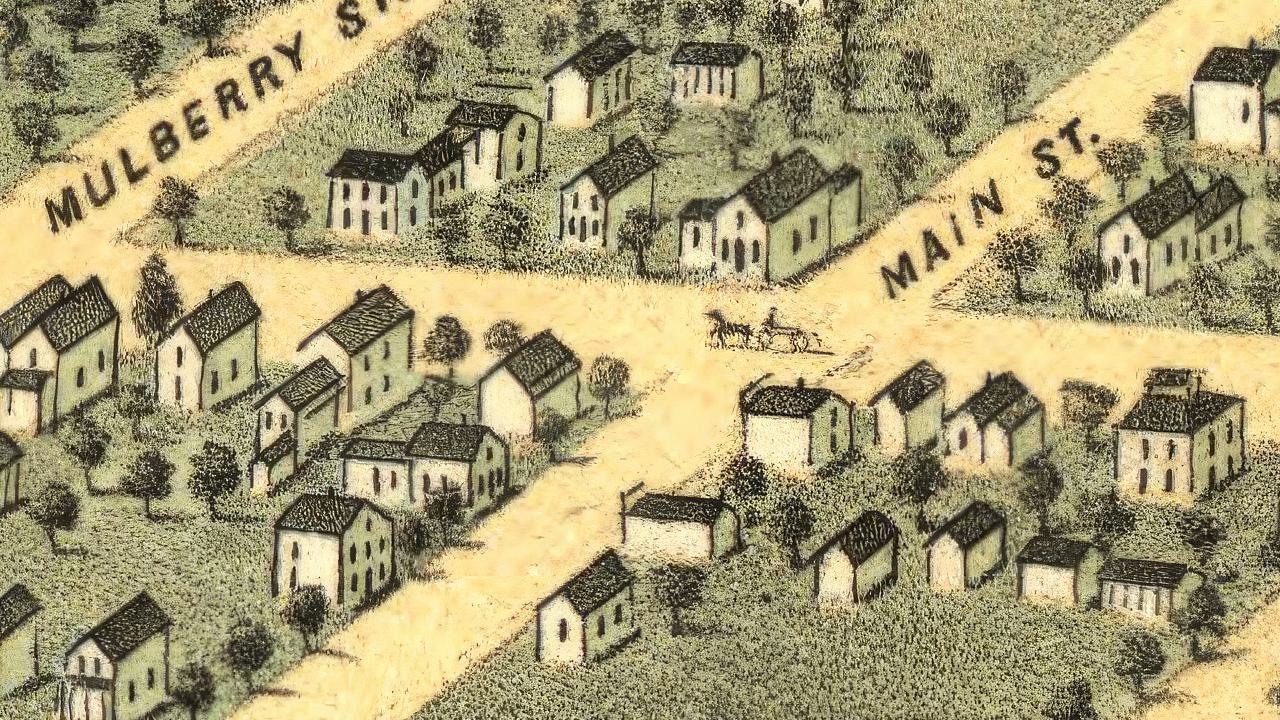 Bird's eye view of the city of Mankato, Blue Earth County, Minnesota ...