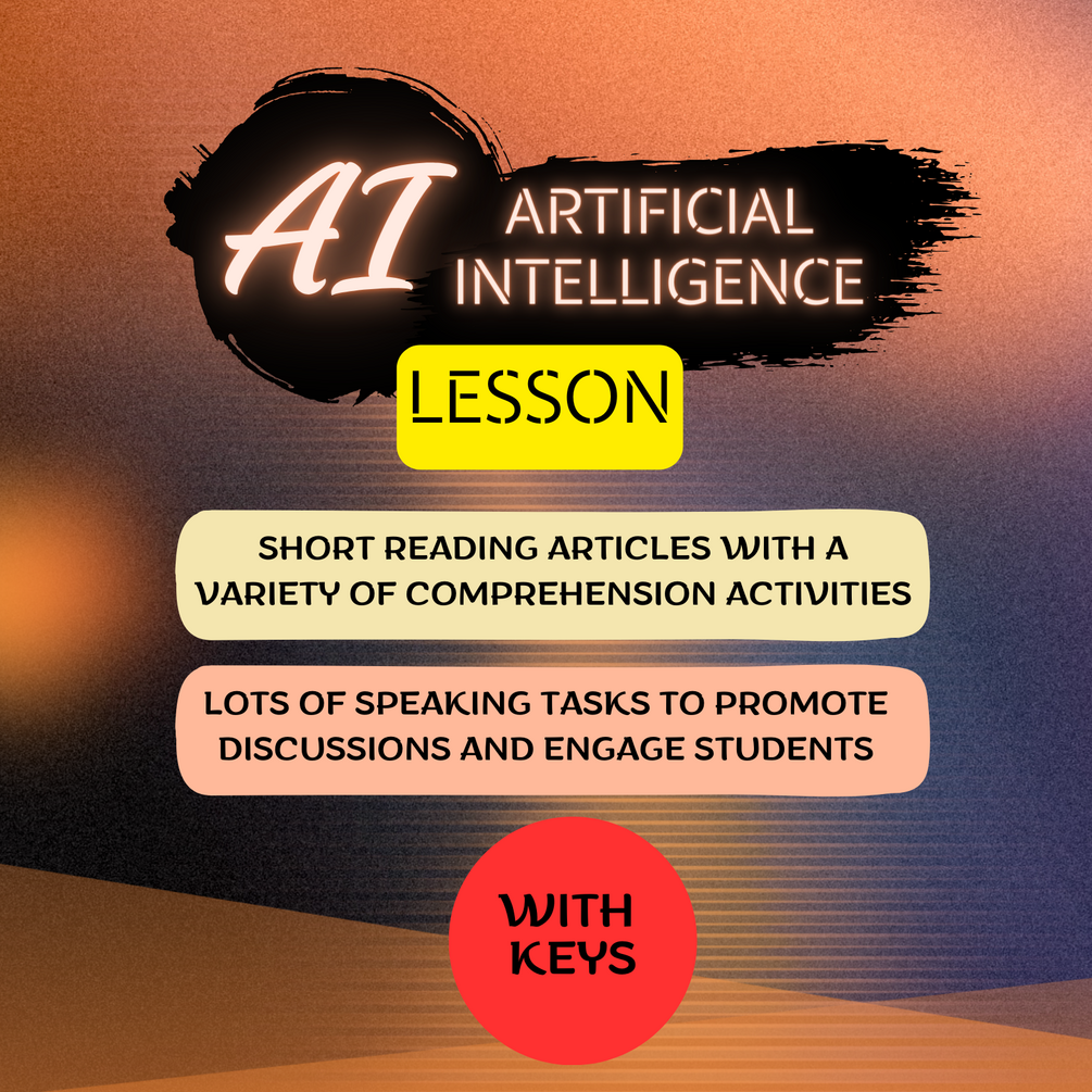 Artificial Intelligence(AI) lesson: reading passages + comprehension ...