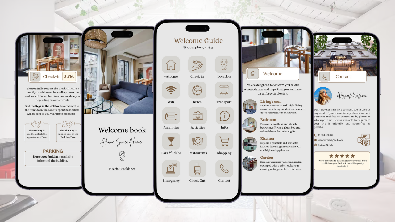 Interactive Welcome Book Template