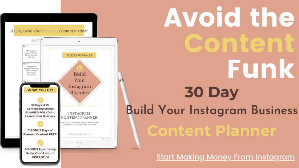 30 Day Build Your IG Business Content Planner