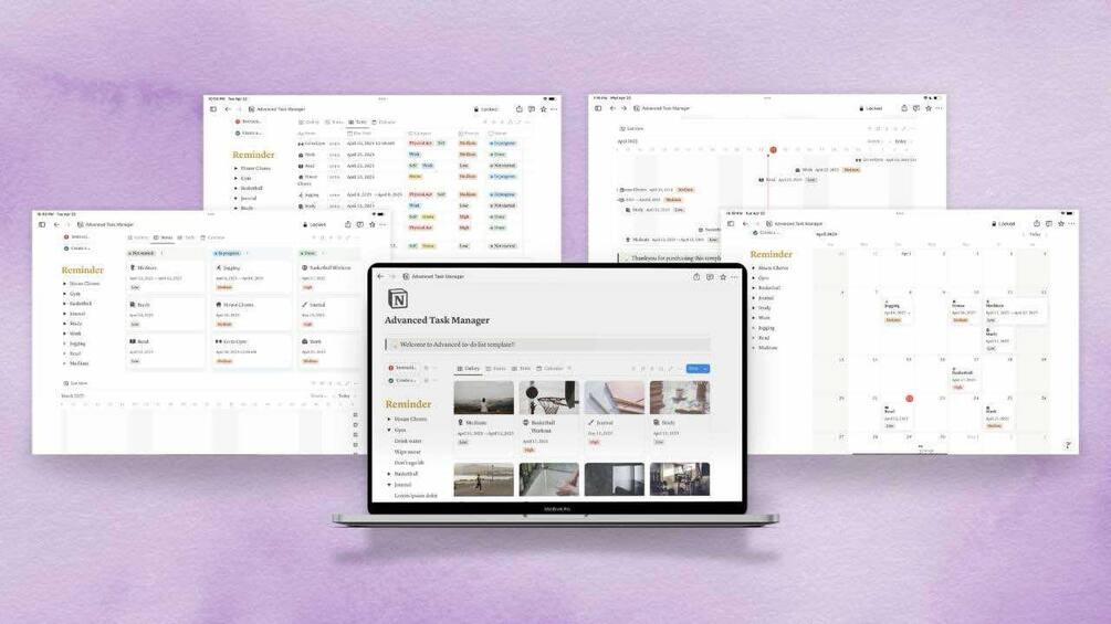 Notion Advanced Task Manager Template