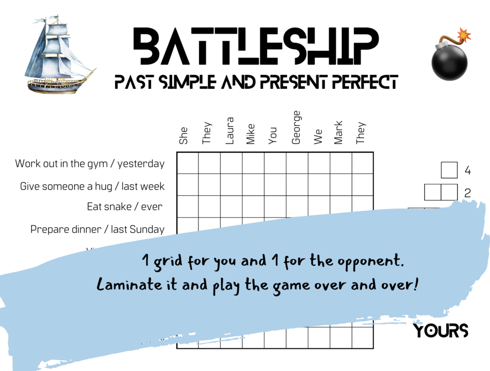 Battleship Present Perfect & Past simple