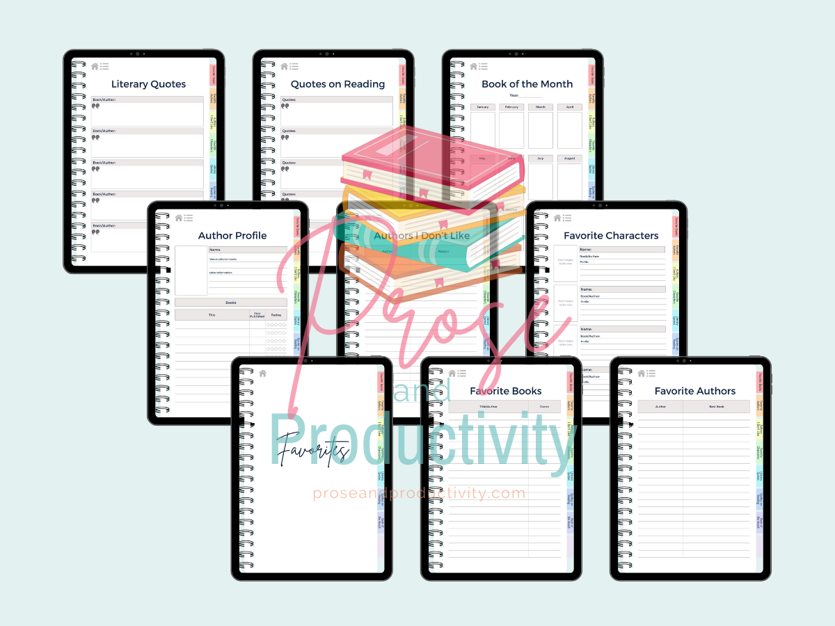 DIGITAL Reading Journal Hyperlinked PDF