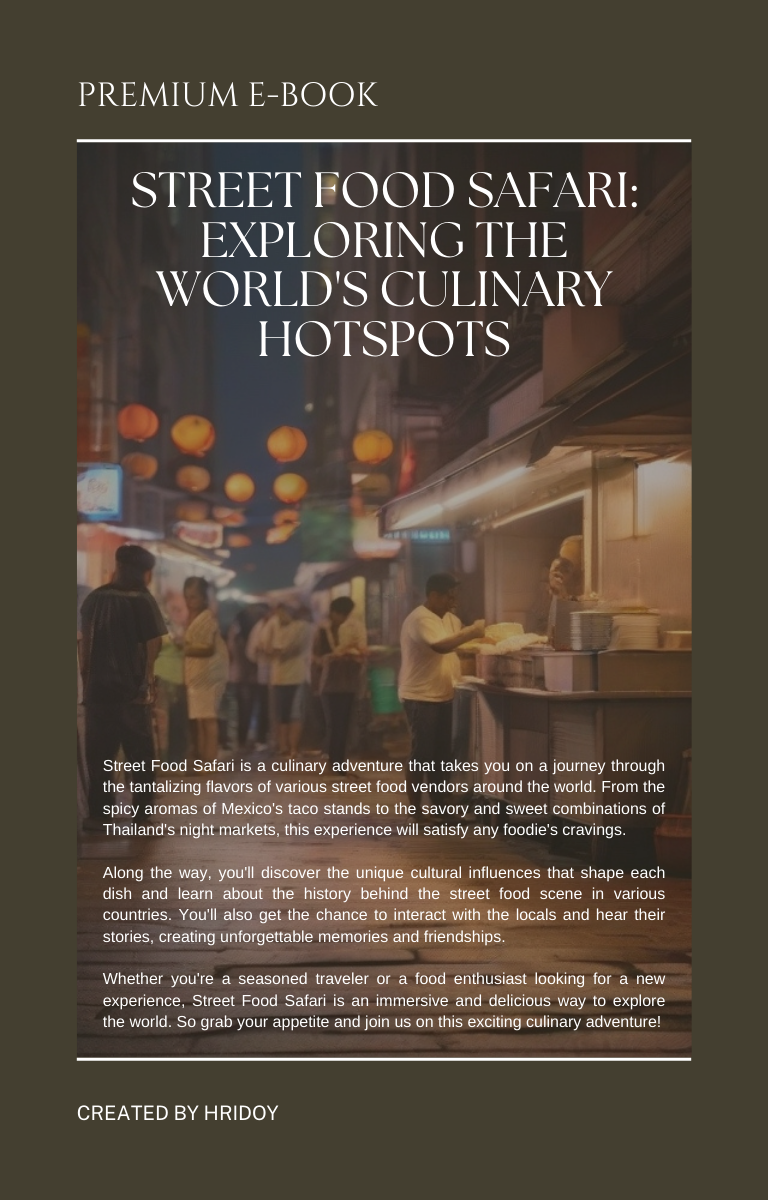 Street Food Safari Exploring The World's Culinary Hotspots