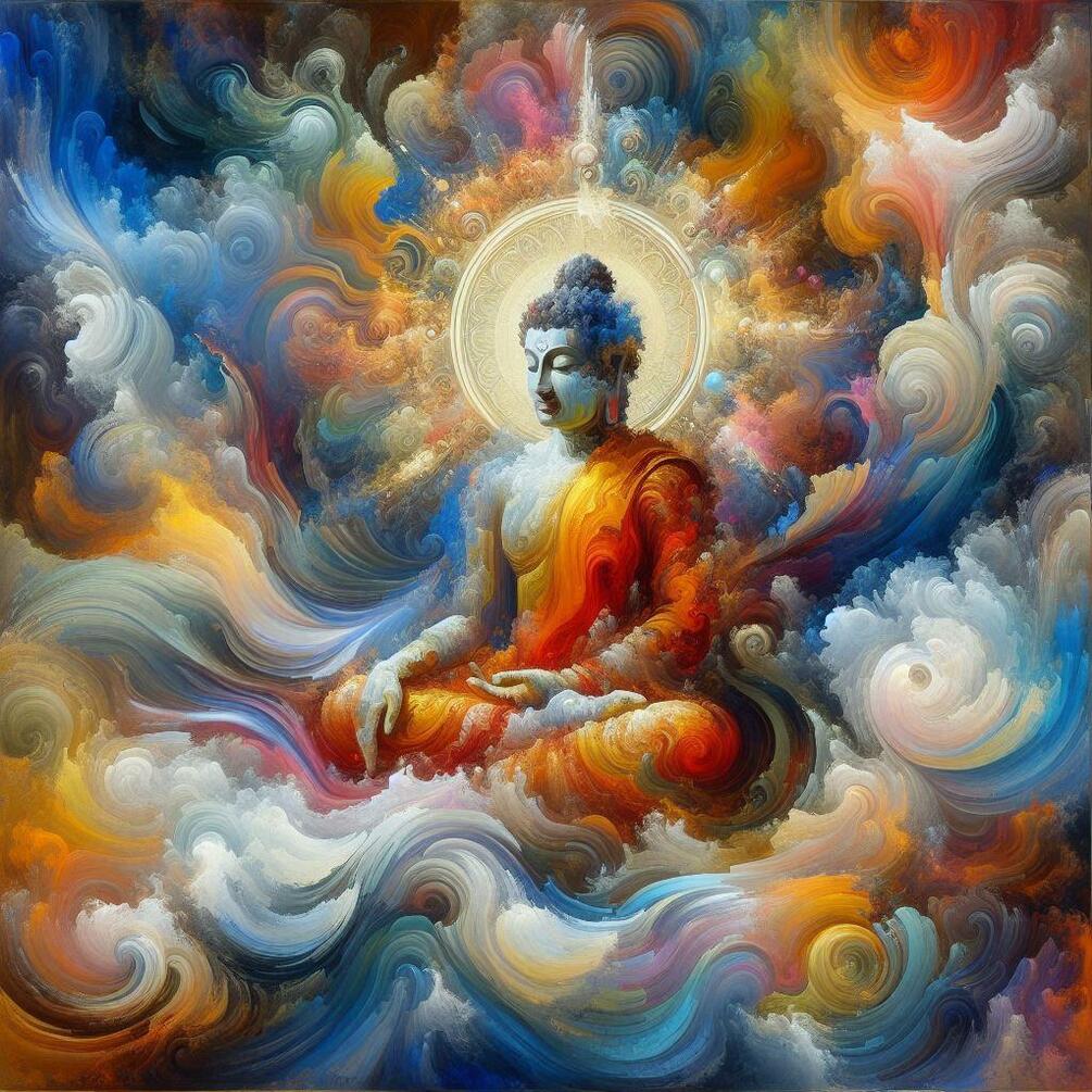 Dive into the Spiritual Realm with Abstract Images of Buddha 🧘‍♂️