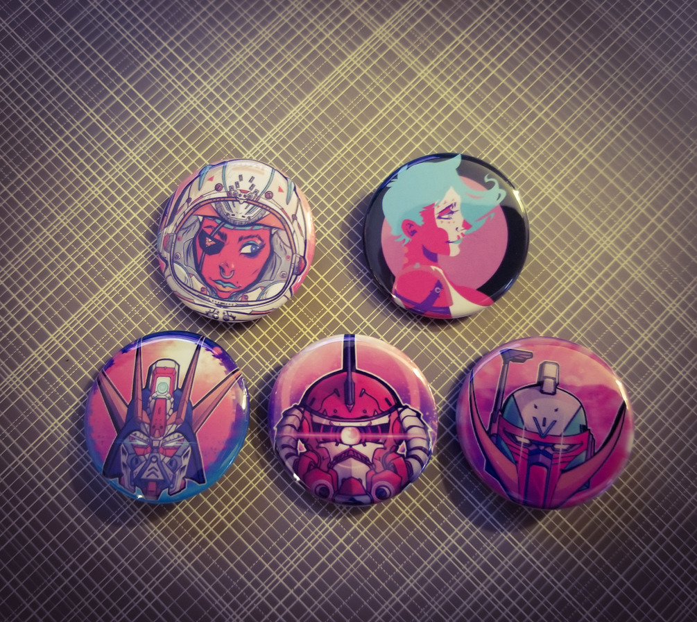 NEW!! 5 PACK OF BUTTONS!!