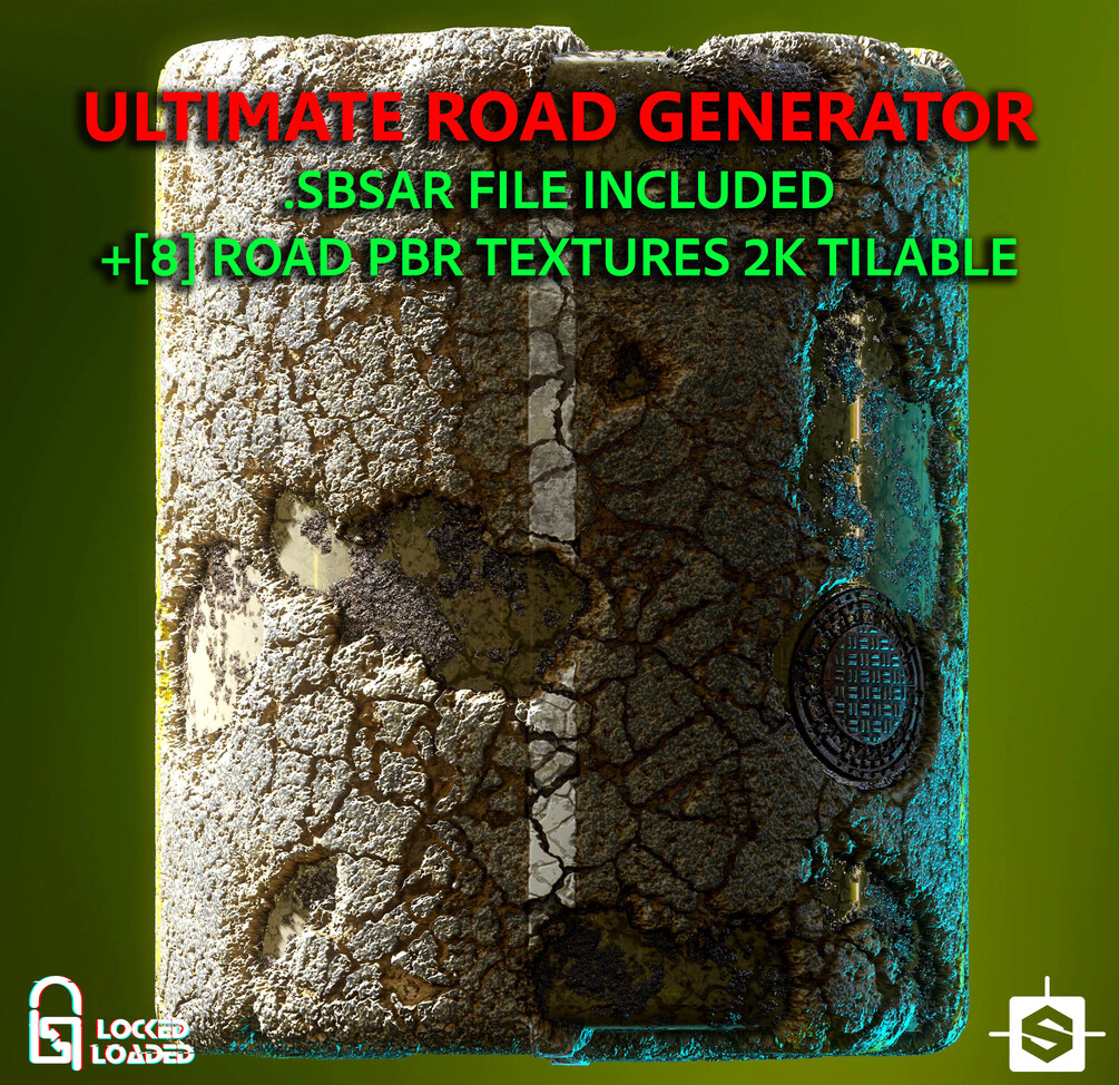 ULTIMATE Road Generator - Textures & .SBSAR File Included