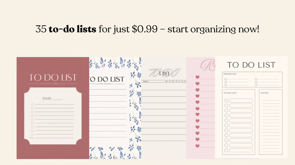 35 To-Do Lists for a Productive Life
