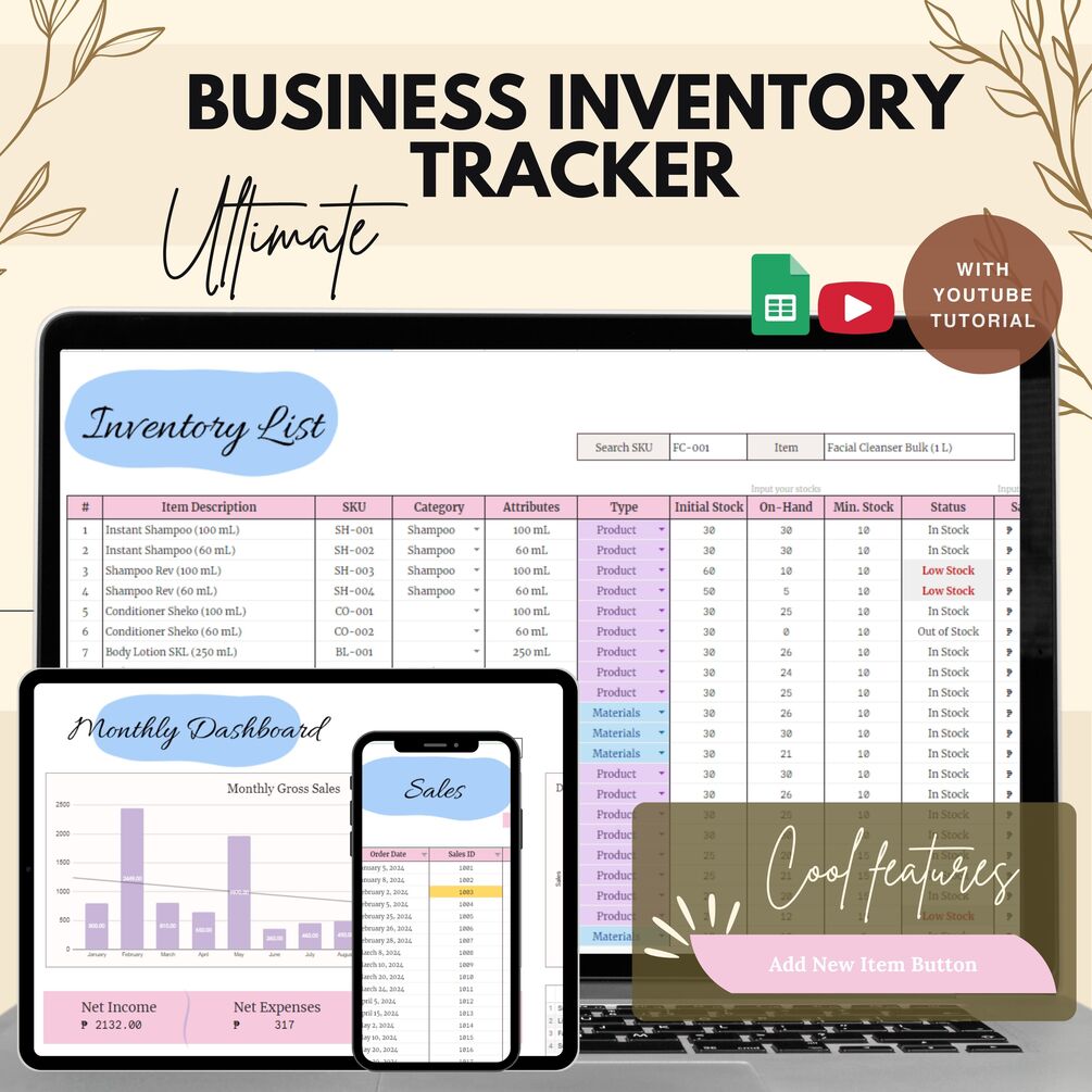 Business Inventory Tracker and Product inventory management on Google ...
