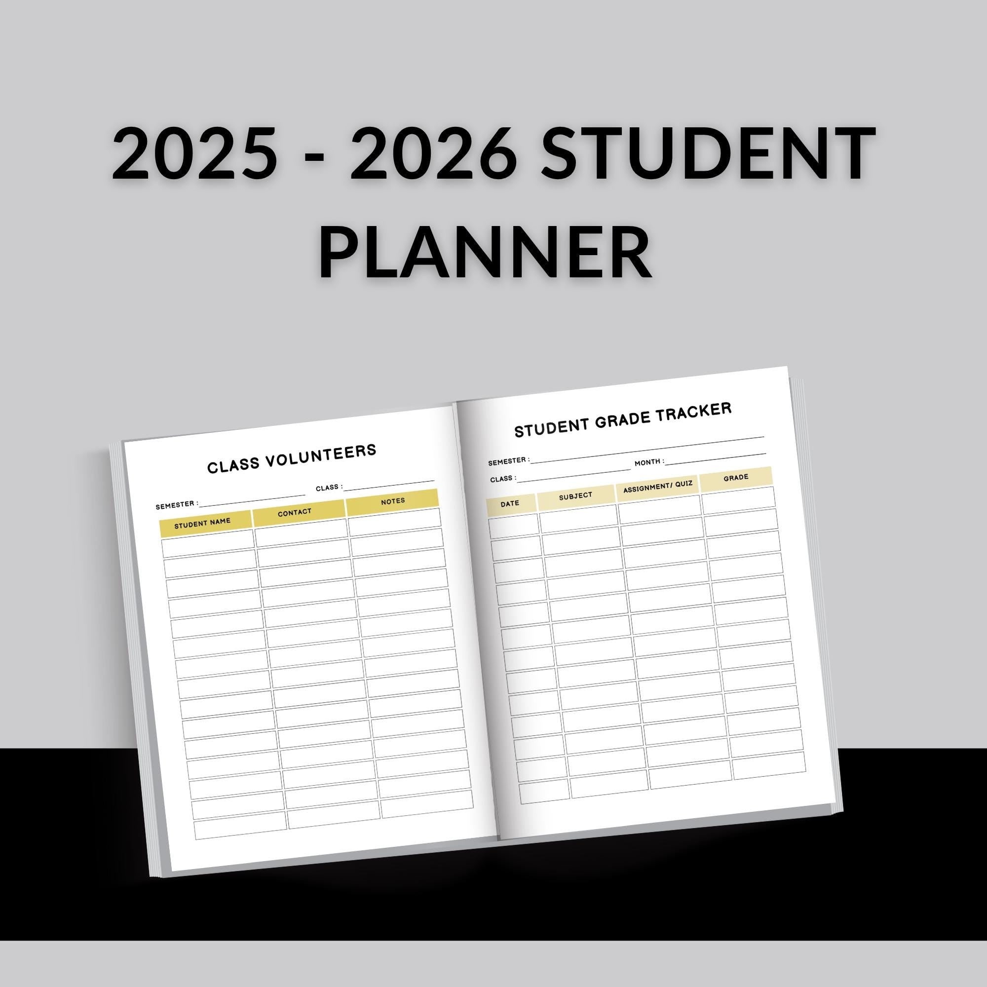2025–2026 Student Planner PDF
