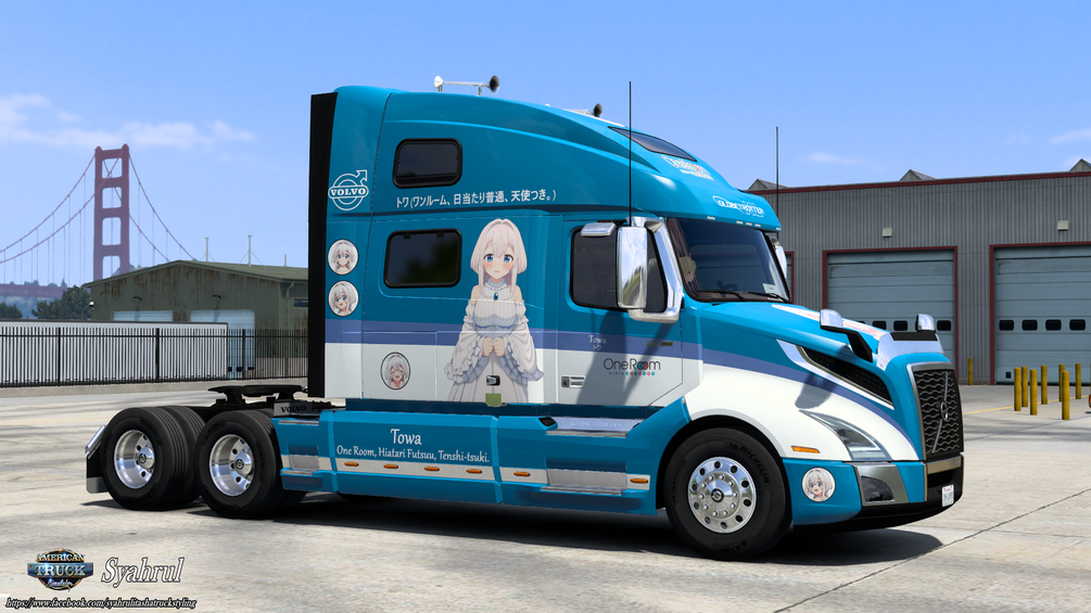[ATS] Volvo VNL 2018 Towa - One Room, Hiatari Futsuu, Tenshi-tsuki. Skin