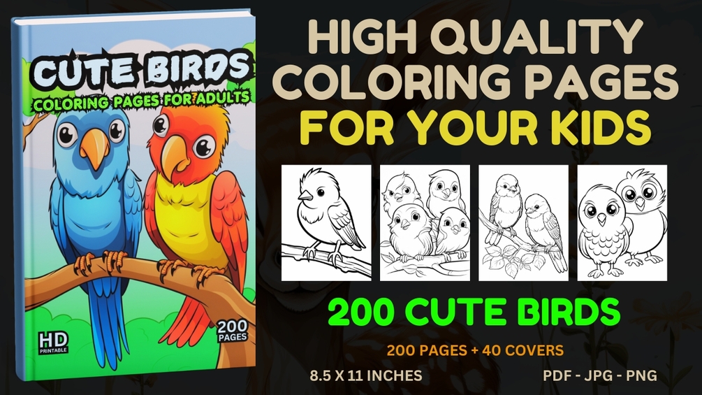 200 Cute Birds Coloring Pages For Kids