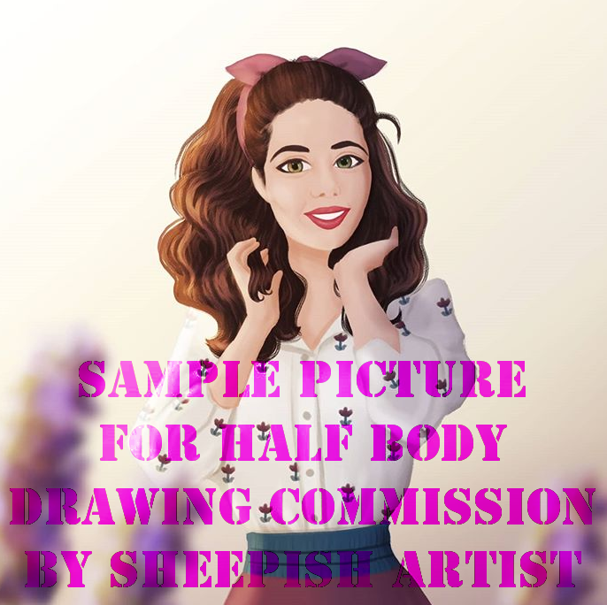 Half body drawing commission