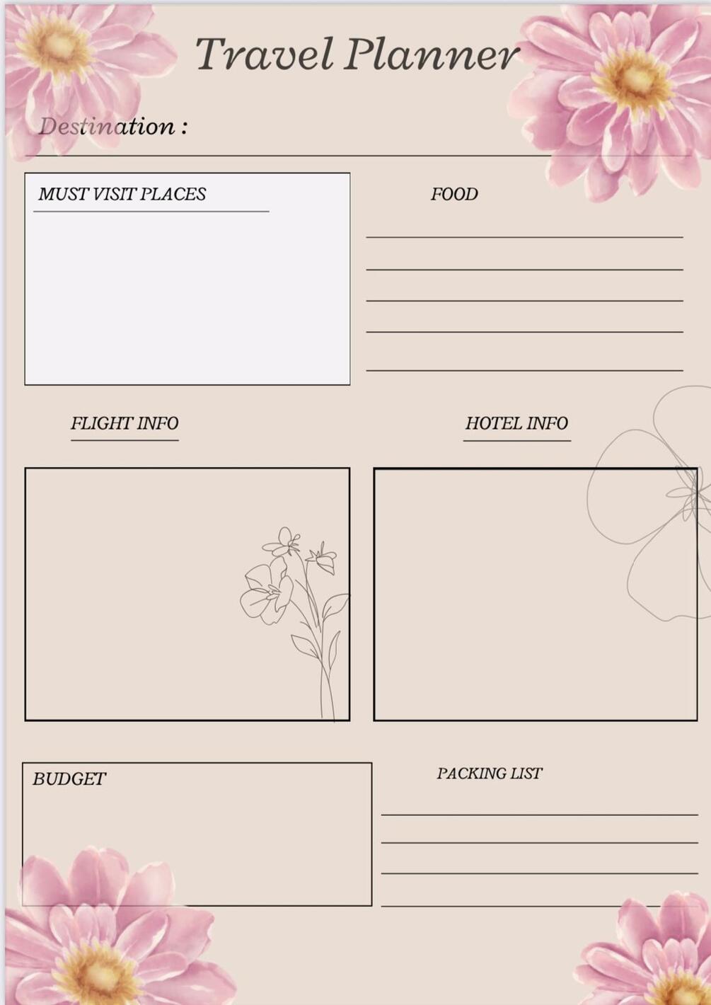 Ultimate Travel & Budget Planner | Digital Trip Organizer | Printable PDF