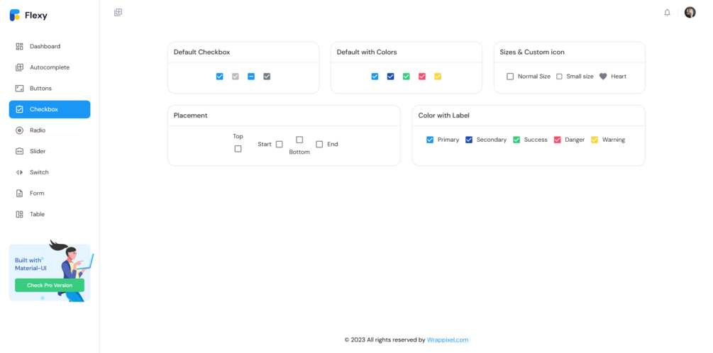 Flexy Free React Admin Dashboard Template