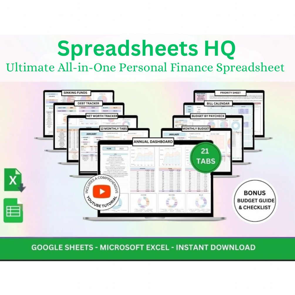 Ultimate All-in-one Personal Finance Spreadsheet