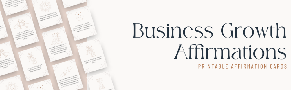 Business Growth Affirmation Cards (Neutral Collection)