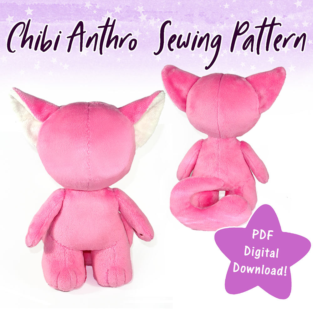 PDF Sewing Pattern- Chibi Anthro Base