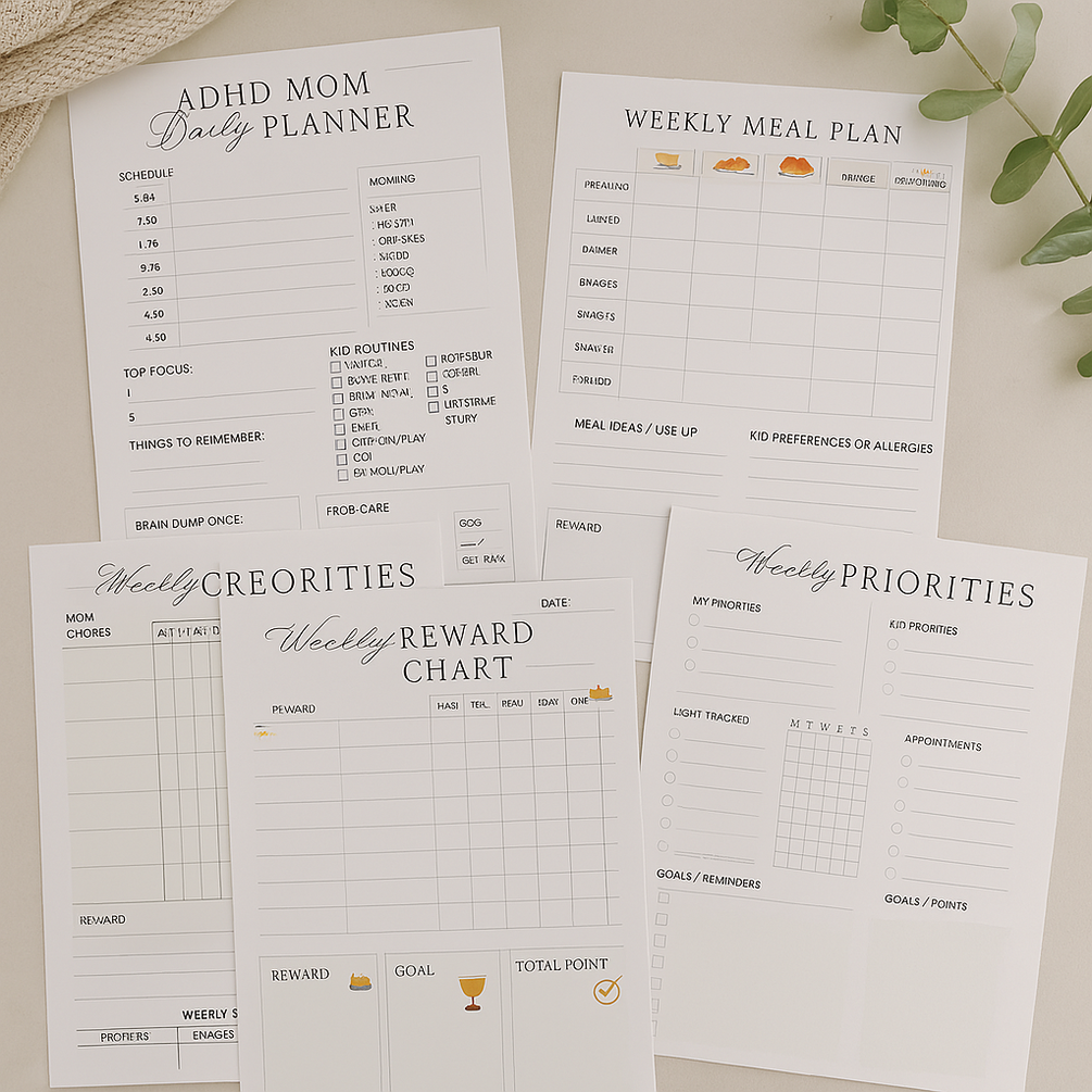ADHD Family Planner | Printable Toolkit for Moms, Kids & Neurodivergent ...