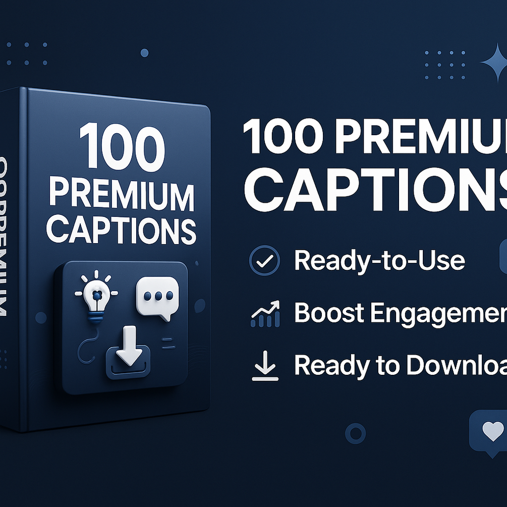 100 Premium Captions – Boost Engagement & Skyrocket Your Social Media ...
