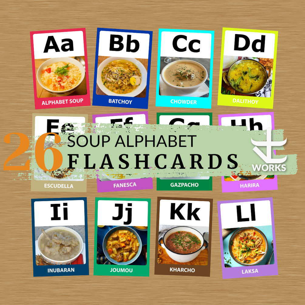 Soup Alphabet Flashcards