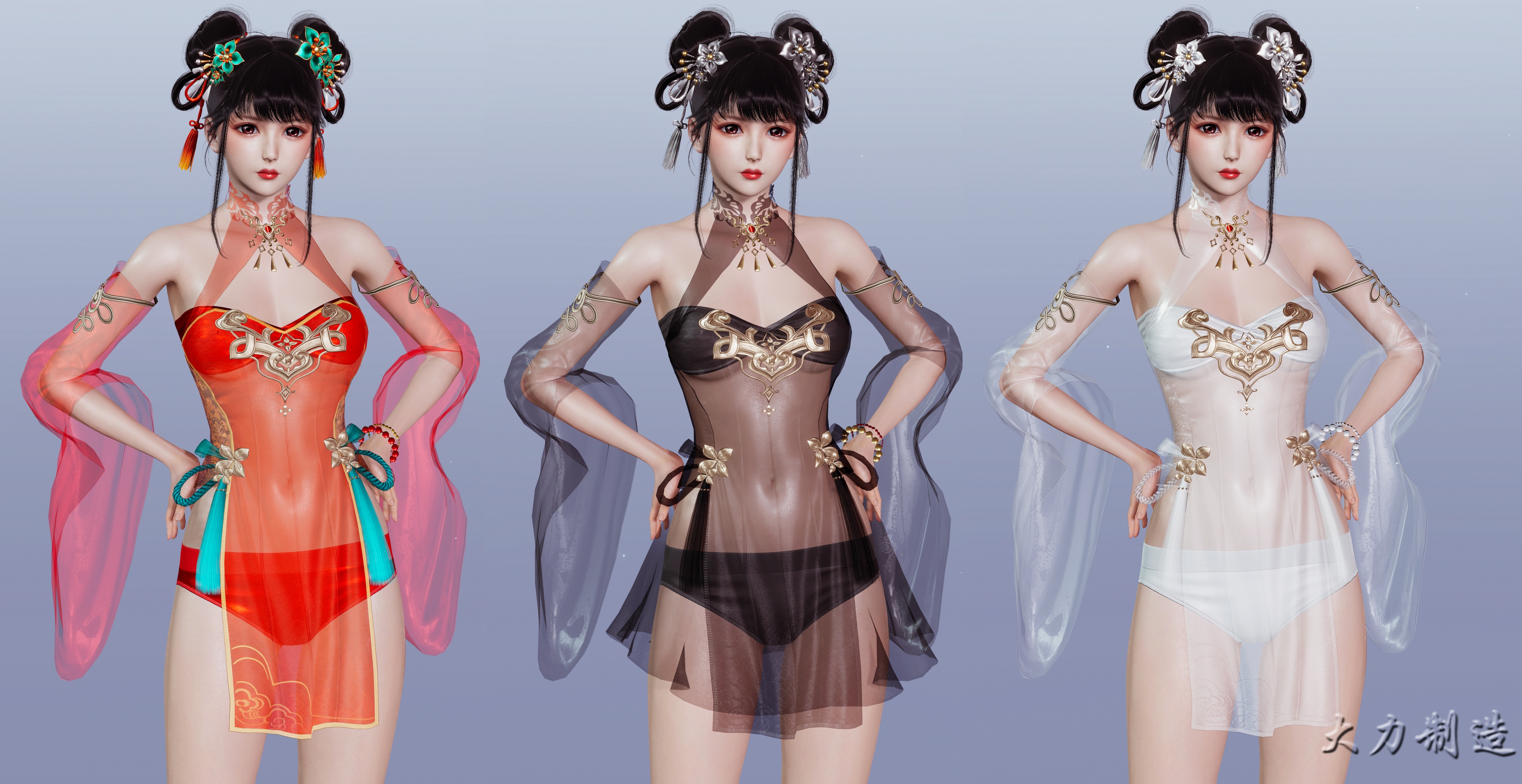 044 - Hair Upgrade HS2 （HoneySelect2）+AI（AI-Syoujyo）MOD 通用-大力-琼林宴 附带模特