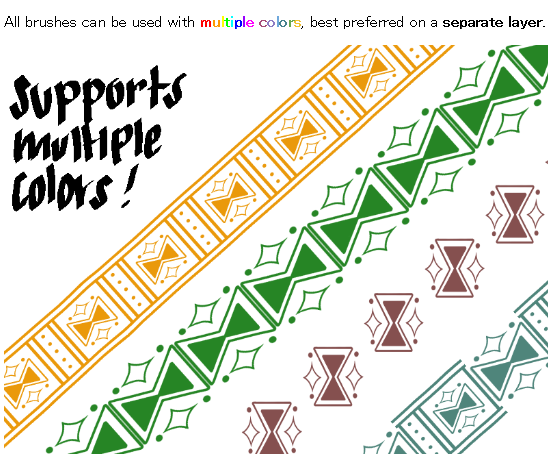 Bruno Madrigal Ruana Pattern Brushes